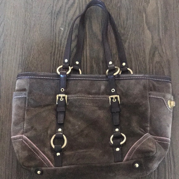 Coach | Bags | Authentic Suede Coach Purse | Poshmark